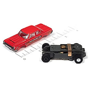 Auto World Thunderjet Cars N Coffee 1964 Dodge 330 (red) HO Scale Slot Car