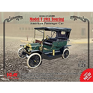 ICM 24002 Plastic Vehicle Model T 1911 Touring, American Passenger Car - Scale 1:24