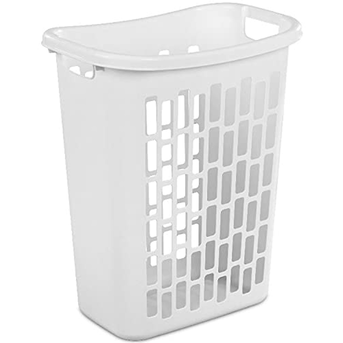 CR-FUSE 2 Pcs Of Mainstays Rectangular Open Laundry Hamper, White (2-Pack)