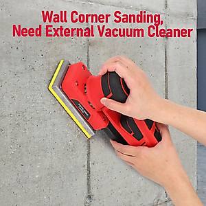 PioneerWorks Sheet Sander with 12 Sanding Paper, 350W Brushless Motor Finishing Sander, Powerful & Low Vibration, 10000 RPM, For Wood working, Polishing,Carpentry