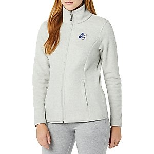 Amazon Essentials Disney | Marvel | Star Wars | Princess Women's Polar Fleece Full-Zip Mock Jackets, Happy Mickey, Medium