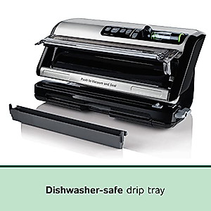 FoodSaver Vacuum Sealer Machine and Express Vacuum Seal Bag Maker with Sealer Bags and Roll and Hendheld Vacuum Sealer for Airtight Food Storage and Sous Vide, Black