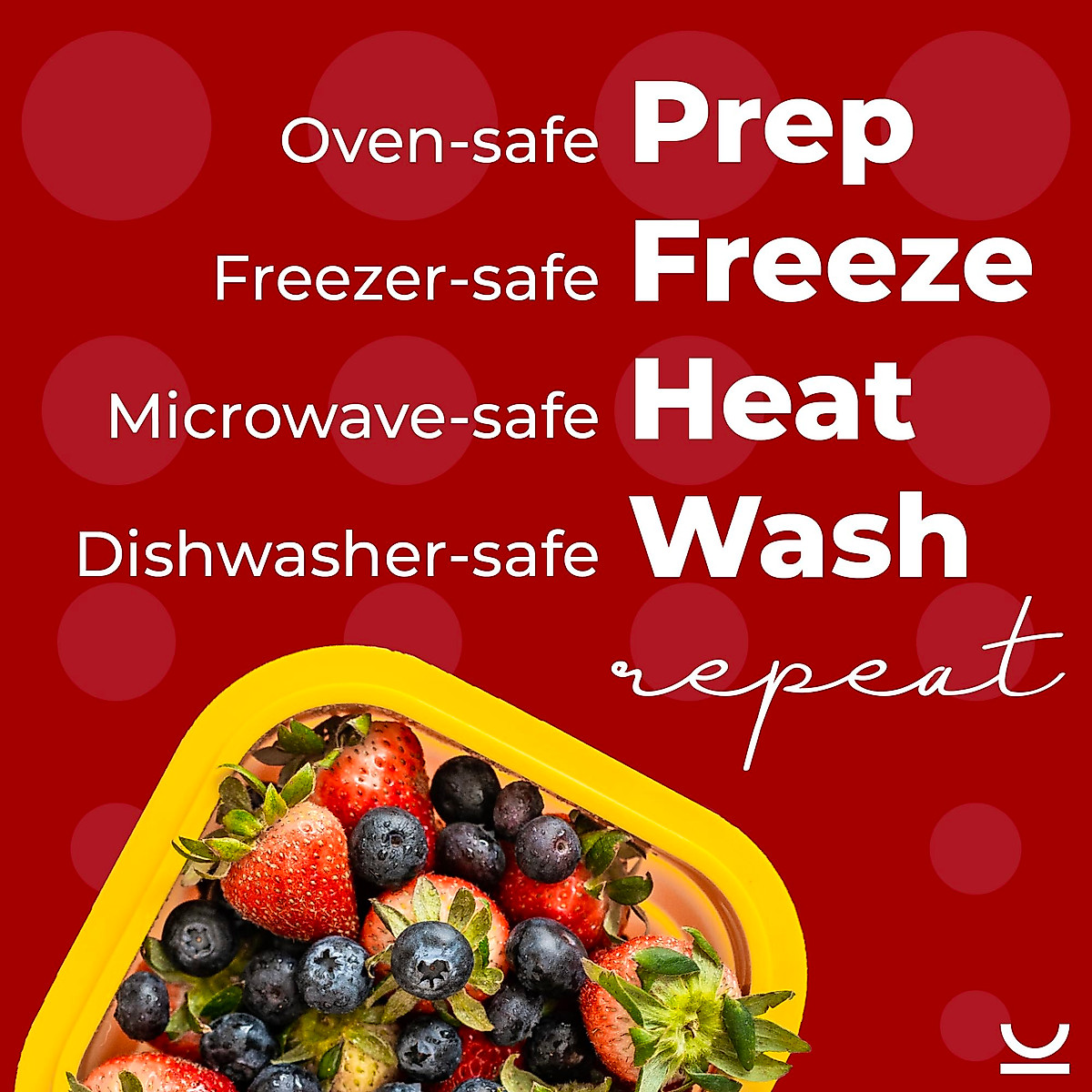 Collapse-it Silicone Food Storage Containers - BPA Free Airtight Silicone Lids Collapsible Lunch Box Containers - Oven, Microwave, Freezer Safe (Teal (6) 3.5-Cup Set)