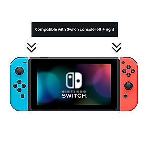 Avericht Replacement Left Slider Rail with Ribbon cable for Nintendo Switch Console, Metal Slider Bracket Replacement Part. (Left+Right)