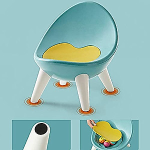 Walnut Children's Table and Chair Set Kindergarten Study Table Chair Baby Game Writing Desk Plastic Household (Color : E)