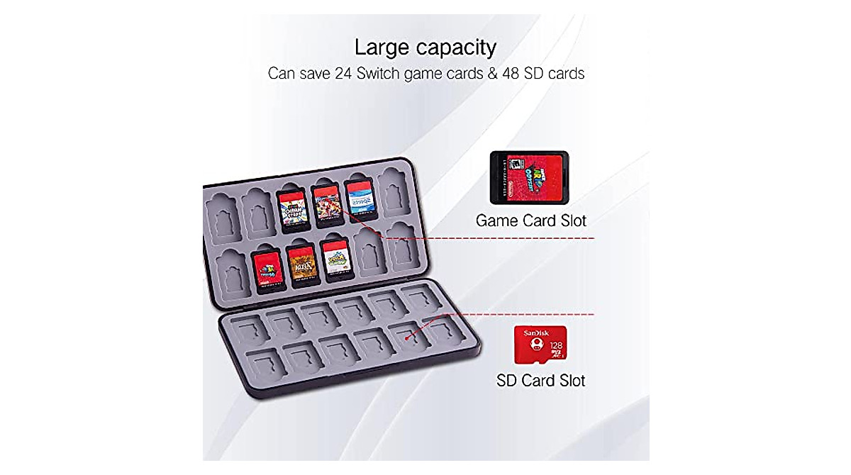 Cute Nintendo Switch Game Case with 24 Slot Capacity