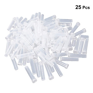 EXCEART 25pcs Single Flower air Plants carafes Florist Supplies Small Terrarium Waterbottle hydroponic Terrarium Plastic air hydroponic vase White 100pcs Water Tube