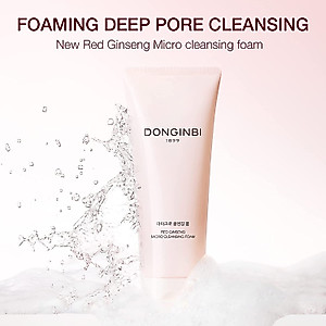 Donginbi Red Ginseng Cleansing Dust-free travel Kit- 20ml Cleansing oil & 15ml Cleansing foam