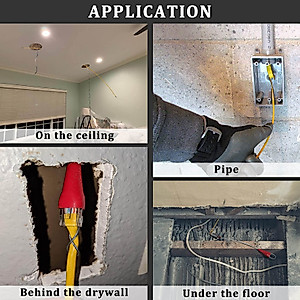 KOOTANS 11 ft Fiberglass Wire Running Kit Wall Cable Wire Fishing Rod Pull Push Tool Electrical Fish Tape Set with 6 Different Accessories