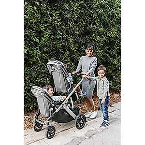 RumbleSeat V2 - Stella (Grey Brushed Melange/Silver/Chestnut Leather)