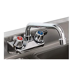 Commercial Stainless Steel Two Compartment Under Bar Sink 19" x 24"