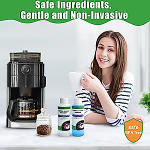 ZoneKing Coffee Maker Cleaner and Descaler Kit -2 Single Use Bottles -for All Drip Coffer Maker (Keurig, Mixpresso, Zwilling, etc.)