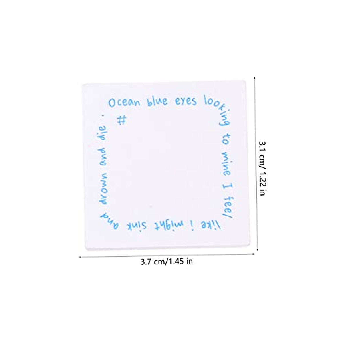 VILLCASE 2pcs Seal Decorative Wood Photo Album Scrapbook Seal Stamp Retro Decor Wooden Stamps Blue Decor Scrapbook Stamp DIY Seal Students Stationery Rubber Simple Hand Account