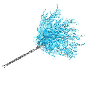 SQXBK 25PCS Artificial Flower Bouquet Artificial Flower Stem with Crystal Acrylic Beads Water Drop Diamante Flower Branches, Blue