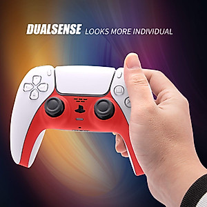 Red PS5 Controller Plate, PS5 Controller Faceplate, PS5 Controller Accessories - Red