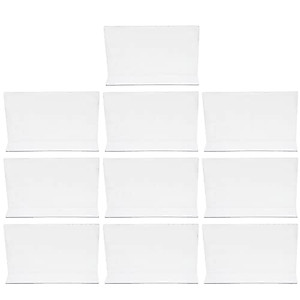Yardwe 10pcs Partition Plate Clear Shelf Clear Acrylic Shelf Plastic Shelves Closet Divider Shelfs Wood Shelf Dividers Store Storage Rack PVC Side Splitter Goods Classification Board T