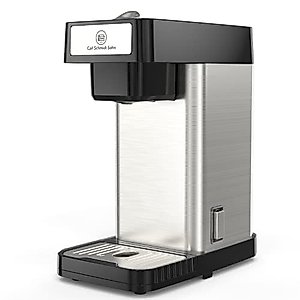Single Serve Coffee Maker, Stainless Steel Coffee Pod Brewer, 10oz Brew Sizes Coffee Maker with Auto Off, Rapid Coffee Pot with K-Cup Pods & Coffee Capsule, Coffee Machine with One-Button Operation