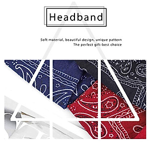 CAKURE Boho Wide Headbands Knotted Turban African Yoga Hairbands Stretch Elastic Motorcycle Hair Accessories for Women and Girls Pack of 3 (Set-1)