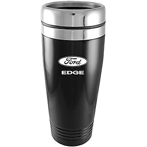 Au-TOMOTIVE GOLD Travel Mug for Ford Edge (Black)