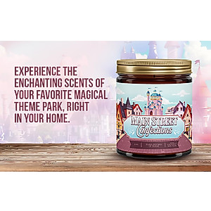 Fantaswick's Main Street Confections Candle | 100% Natural Coconut Soy Wax & Cotton Wick in Amber Candle Jar | Hand-Poured in Texas | 9oz