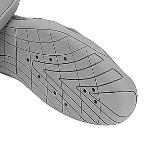 Pssopp Wading Sport Shoes, Air Layer Fabric Outdoor Fishing Shoes Fast Drainage Wear Resistant Good Elasticity for Water Activities for Men and Women (Size 38) Grey