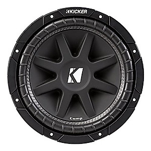 Kicker Bundle Compatible with Universal Vehicle 43C104 Single 10" Loaded Sub Box Enclosure