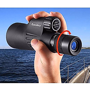 Portable Travel Telescope 10-30X50 Compact Monocular High Power Monoculars Scope for Adults Hd Waterproof Prism Fmc for Bird Watching Trips in Outdoor Concerts Astronomical Equi