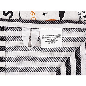 KAF Home Pantry Appliqué Halloween Dish Towel Set of 4, 18 x 28-inch (Witch's Brew)