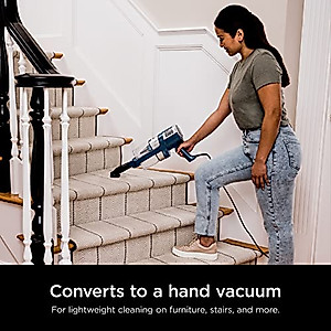 Shark HZ3002 Stratos Ultralight Corded Stick Vacuum with DuoClean PowerFins HairPro, Self-Cleaning Brushroll, & Odor Neutralizer Technology, Navy