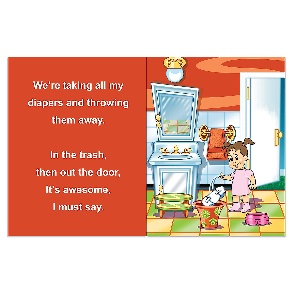 Personalized Children’s Potty Training Book – Customize with Child’s Name, Hair Color, Gender, and Ethnicity | 24-Page 8.5” x 11” Paperback by First Time Books