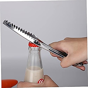 UTHCLO 4pcs Fish Scale Planer Fish Cleaning Tools Fish Scales Remover Bottle Cap Opener Stainless Spatula Fish Scale Brush Travel Bottle Opener Fish Scaler Cleaner Stainless Steel Silver