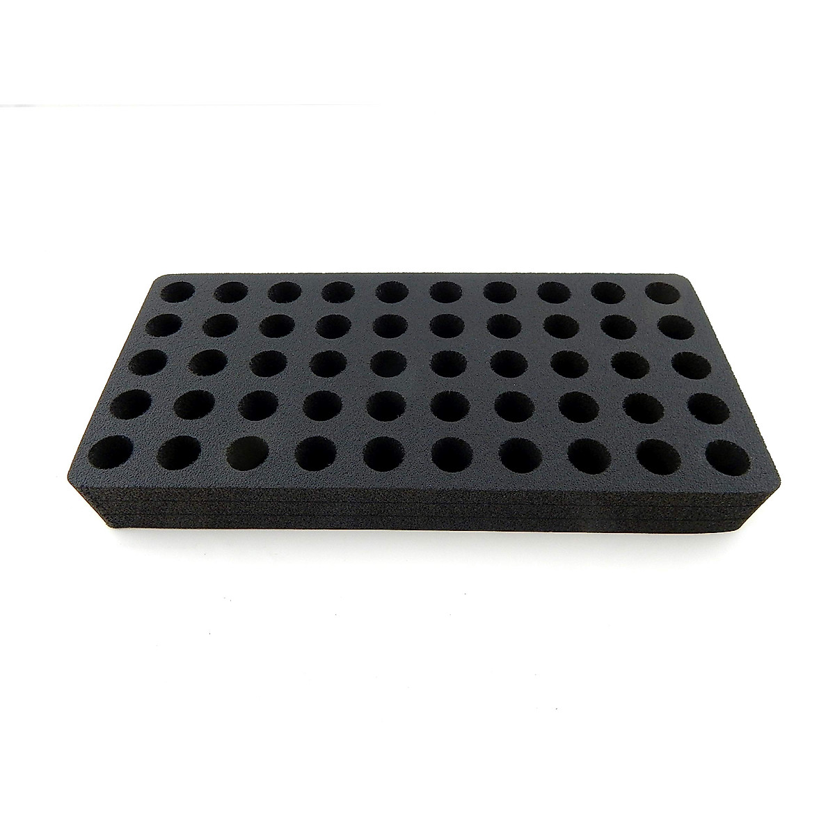 Polar Whale 10 HPLC 4ml Vial Racks Black Foam Storage Rack Organizer Stand Transport Holds 50 Vials Each Fits up to 15mm Diameter Vials