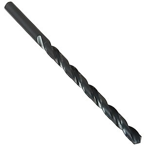 Michigan Drill 208B Series High-Speed Steel Extra Long Drill Bit, Ground Finish, Round Shank, Spiral Flute, 118 Degrees Conventional Point, 27/64" Size (Pack of 1)