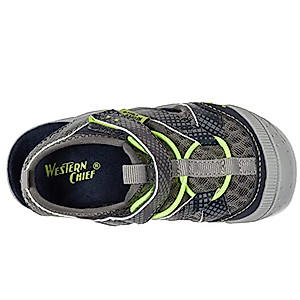 Western Chief Boy's Beachcomber Sandal (Toddler/Little Kid) Navy 10 Toddler M