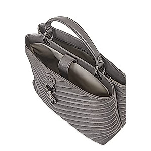 Rebecca Minkoff womens Edie Lg Top Handle satchel, Graphite, One Size US