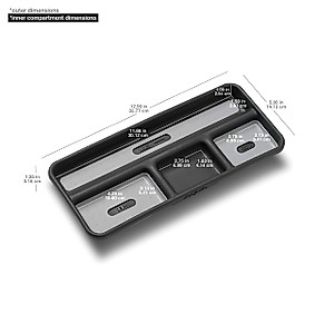 madesmart 95-19104-24 Office Drawer Organizer, 4 Comp