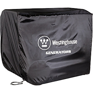Westinghouse WGenTent Generator Running Cover for Open Frame Generators,Black + Westinghouse Outdoor Power Equipment WGen Generator Cover - Universal Fit For Portable Generators Up to 9500 Rated Watts