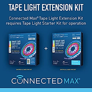 Cree Connected Max Smart Tape Light Extension Kit, Color Changing Tape Light Kit, 11W, Tunable White 2200K-6500K, 1 Pack