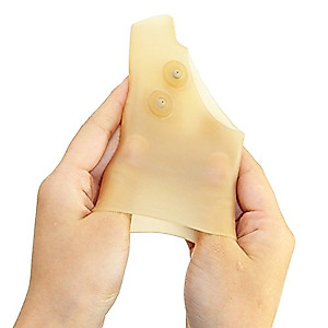 Pannow 4PCS Gel Wrist Thumb Support Braces Therapy Wrist Hand Thumb Gloves Waterproof Elastic Silicone Gel Wrist Support Brace for Tenosynovitis Typing Pain Relief