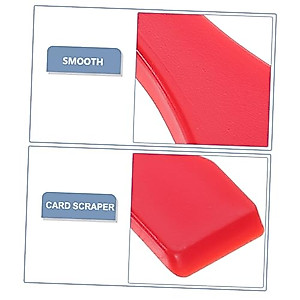 Abaodam 20 Pcs Multi-use Plastic Scraper Tool Efficient Lotto Ticket Scratcher Portable Label and Film Remover Plastic Scraper Hanging Keychain