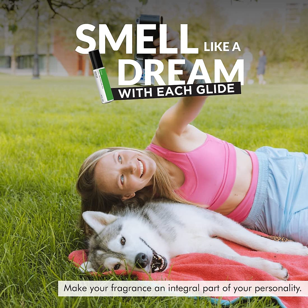 DEMETER Grass Roll On Perfume Oil, 0.33 Oz, Long-Lasting