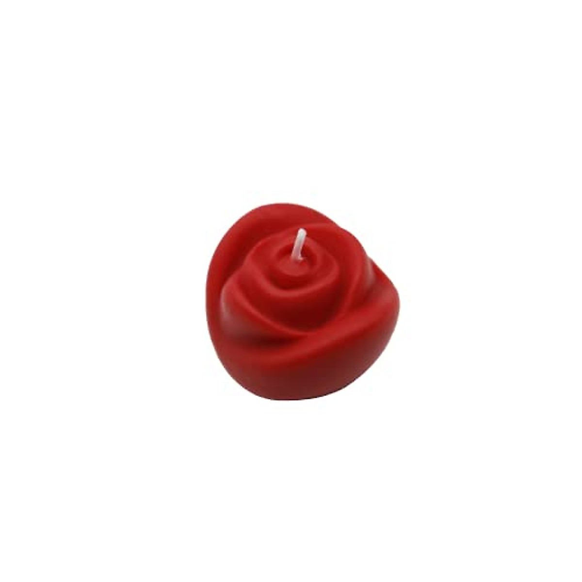 Zestler Bundles Candle Holder Set with 2 Rose Candles in White and red Plus a Stainless Steel Wax Removal Blade