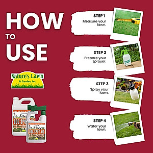 Nature’s Lawn & Garden - Spotless Lawn Dog Spot Aid - Revive and Protect Your Lawn from Dog Urine Burn - Remediate Spills and Road Salt Damage - Pet Safe - 1 Qt w/ Hose-end Sprayer