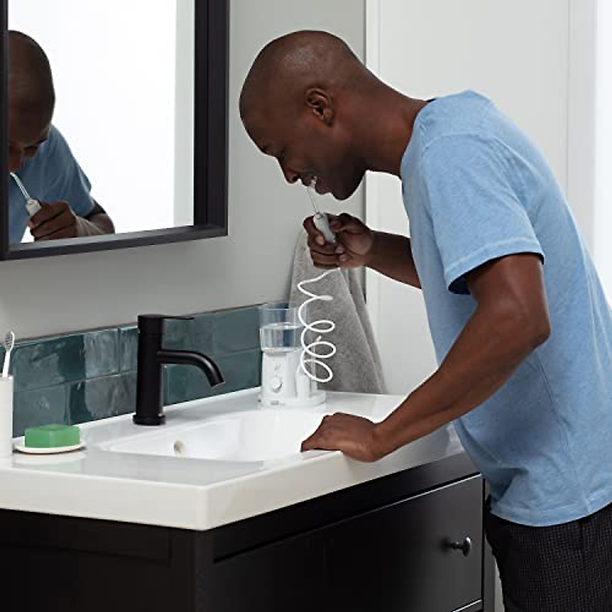 Waterpik Water Flosser For Teeth, Portable Electric Compact For Travel and Home - Nano Plus, WP-320, White