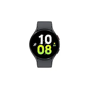 SAMSUNG Galaxy Watch 5 44mm Bluetooth Smartwatch w/Body, Health, Fitness and Sleep Tracker, Improved Battery, Sapphire Crystal Glass, Enhanced GPS Tracking, US Version, Gray