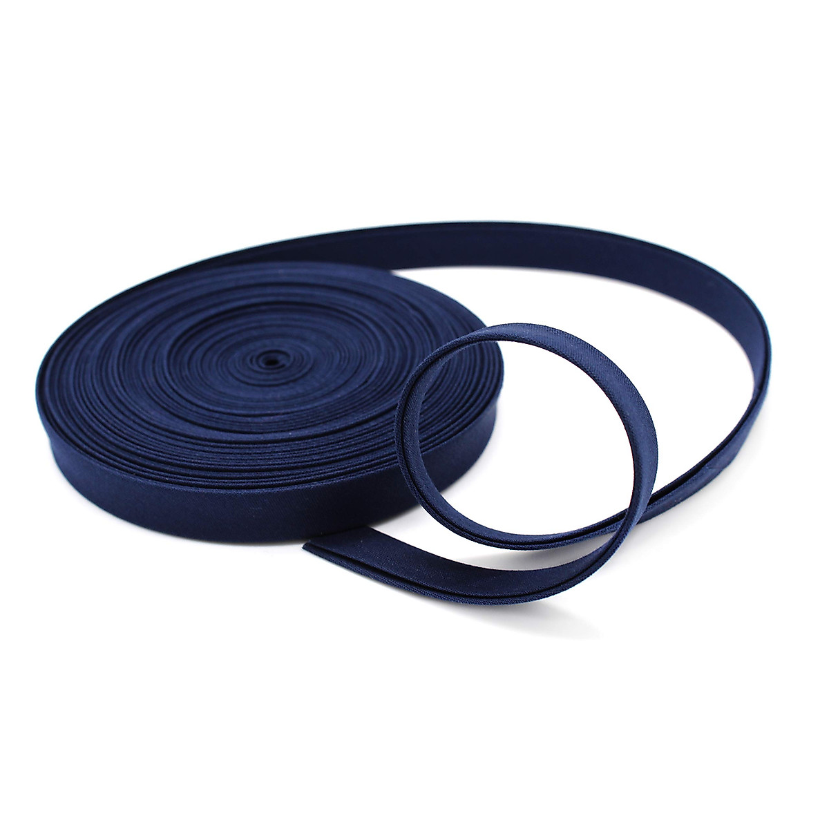 Bias Tape ~ 1/2" Wide Double-fold Bias Tape ~ Navy ~ Poly Cotton (10 Yards/Pack)~ Made in USA