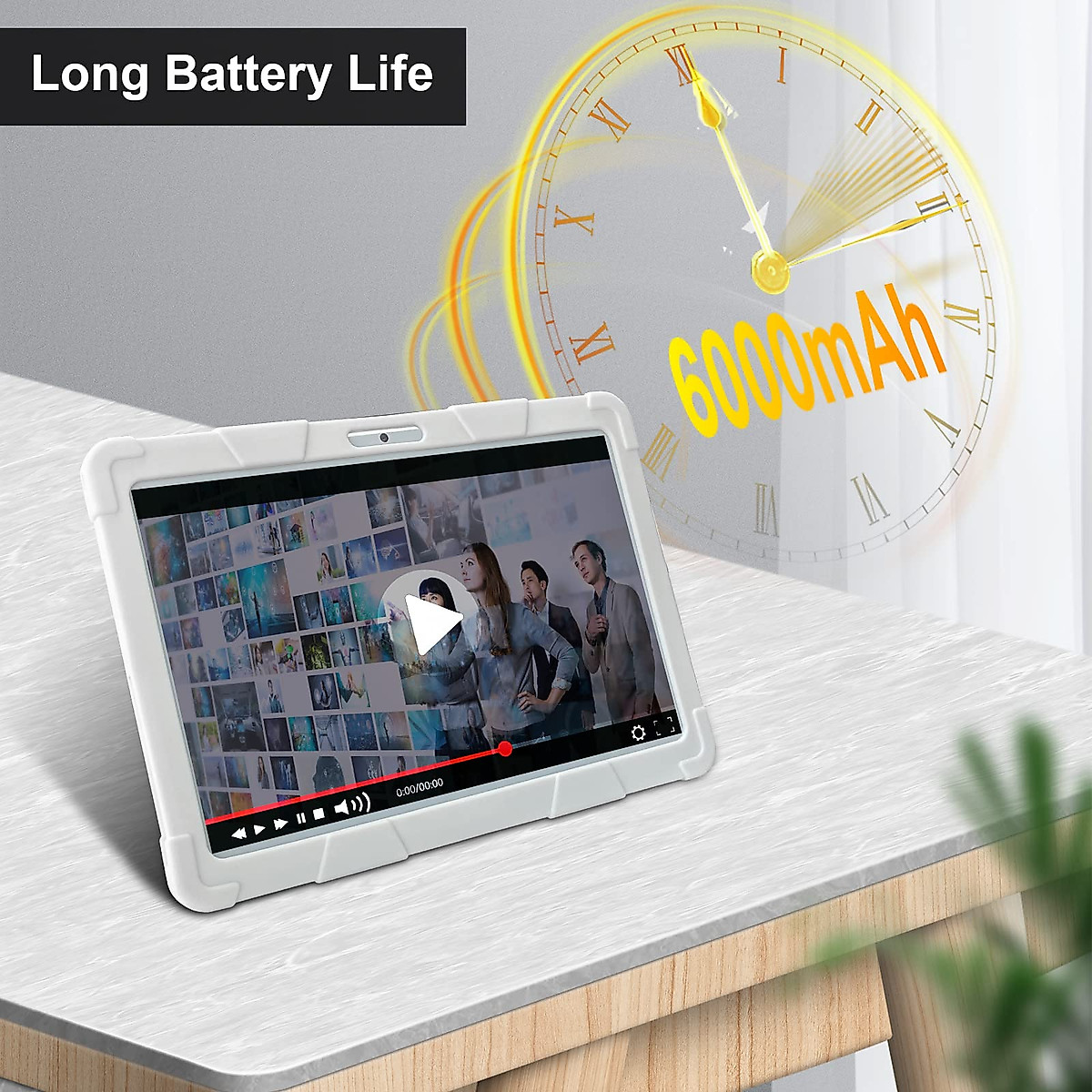 SZTPSLS 10.1 inch Tablet Android 10 Octa-core Processor 32GB Storage HD Touchscreen Tablets, 2MP+5MP Dual Camera, 1280x800 IPS Display, Support 4G Phone Call, Wi-Fi, Bluetooth