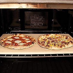 Unicook Large Pizza Stone 20 Inch, Rectangular Baking Stone 20" x 13.5", Heavy Duty Cordierite Bread Stone for Oven Grill, Thermal Shock Resistant, Ideal for Baking Different Sizes of Pizzas or Bread