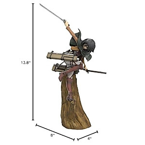 Kotobukiya Attack On Titan: Mikasa Ackerman (Renewal Package Variant) ArtFX J Statue, Multicolor