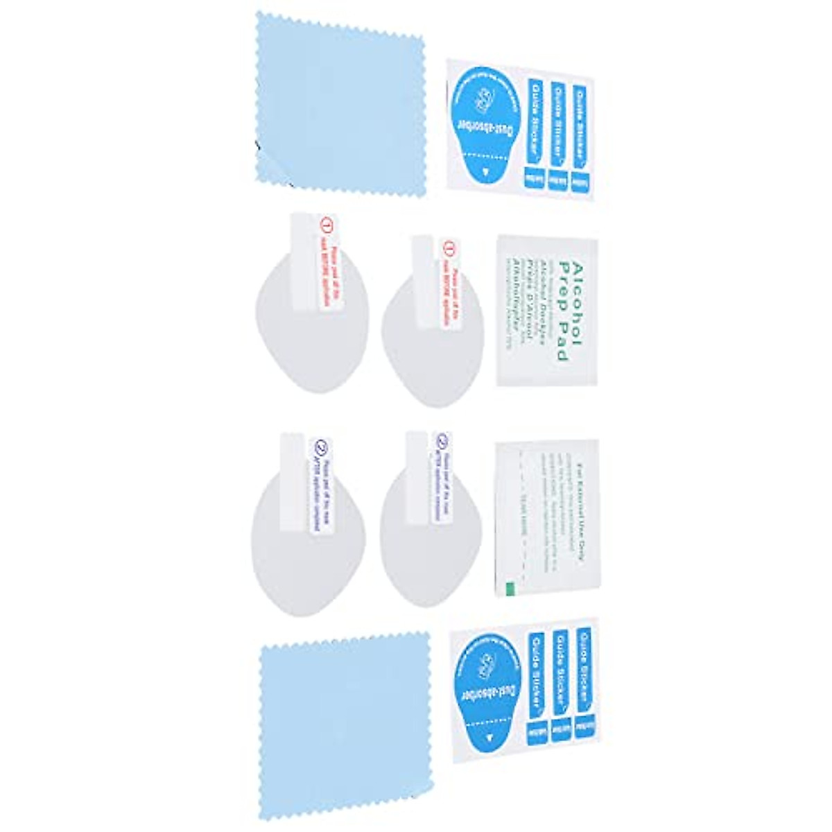 070 4Pcs Protective Film Lens Protector for Oculus Quest 2, Scratch-Resistant Lens Film VR Screen Cover Protectors for Virtual Reality Lenses, Accessories for VR Headsets